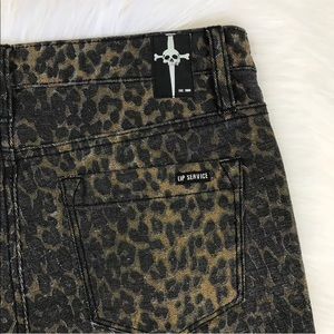 Lip Service | Shorts | Lip Service High Waist Animal Print Jean Shorts ...